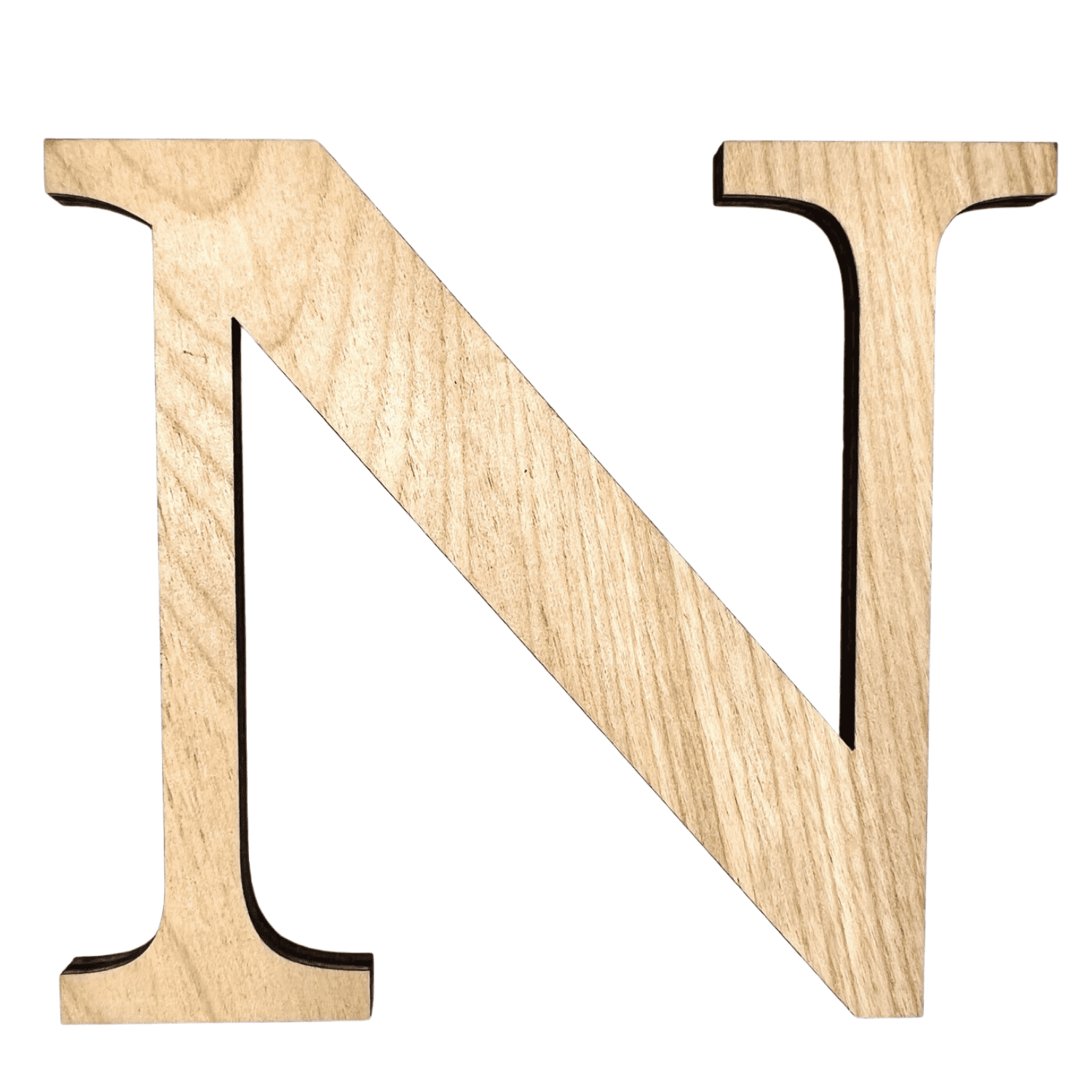 4" Tall Birch Letter N | 1/4" Thick Birch Plywood| Krafty Supply ...