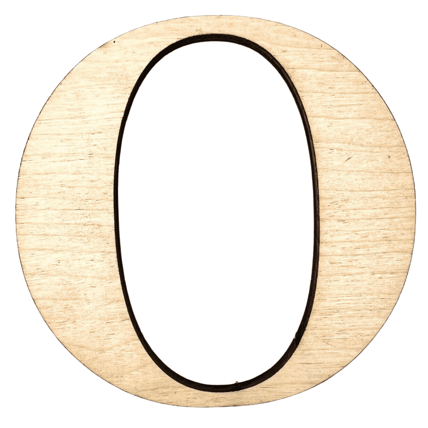 4" Tall Birch Letter O | 1/4" Thick Birch Plywood| Krafty Supply ...