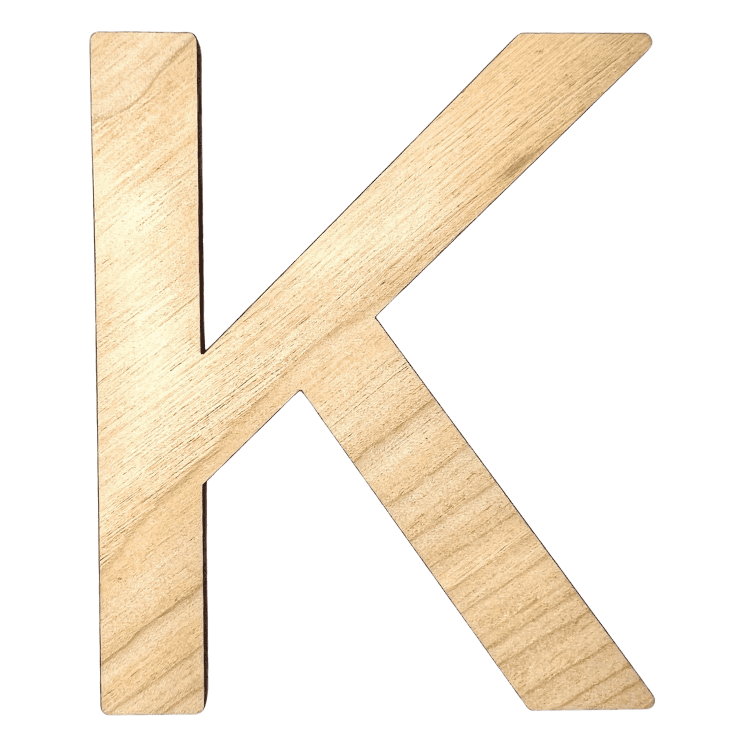 4" Tall MDF Letter K | 1/4" Thick Birch | Krafty Supply Letters | Arial ...
