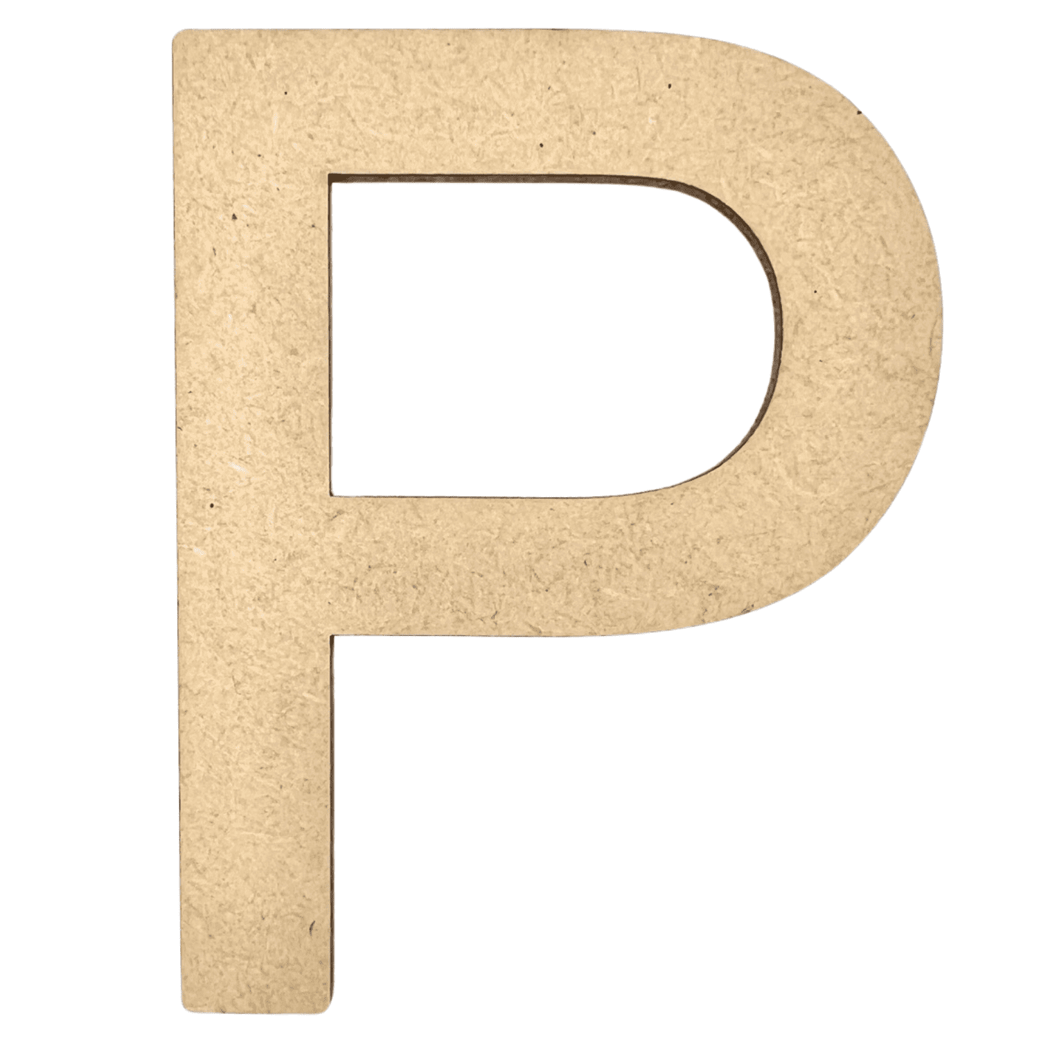 4" Tall MDF Letter P | 1/8" Thick | Krafty Supply Letters | Arial ...