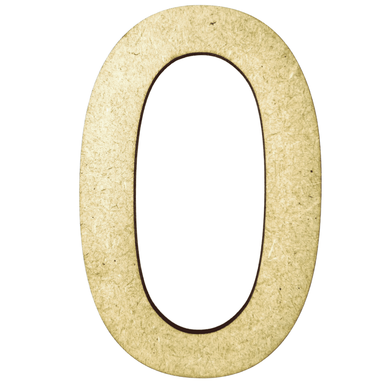 4" Tall MDF Number 0 | 1/8" Thick | Krafty Supply Letters | Arial ...