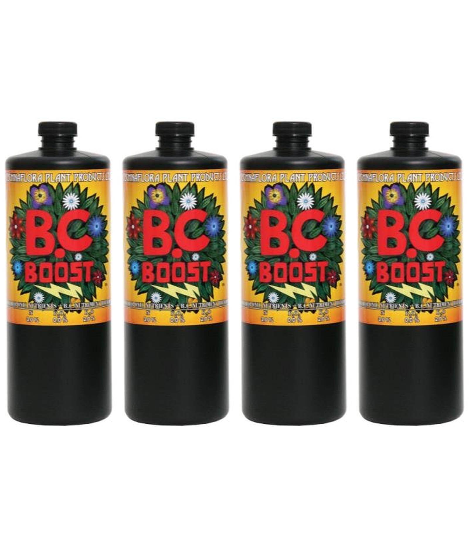 (4) Technaflora 1 Liter B.C. Boost Garden Fertilizer Nutrient Bottles ...