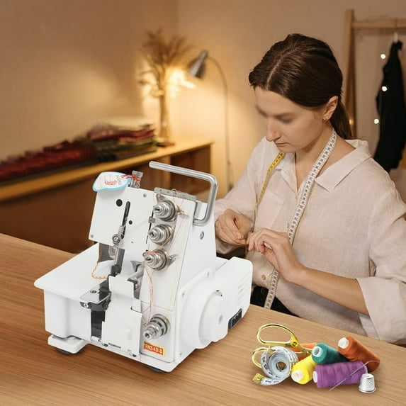 4‑Thread Overlock Sewing Machine Serger – Heavy‑Duty Cast Iron ...