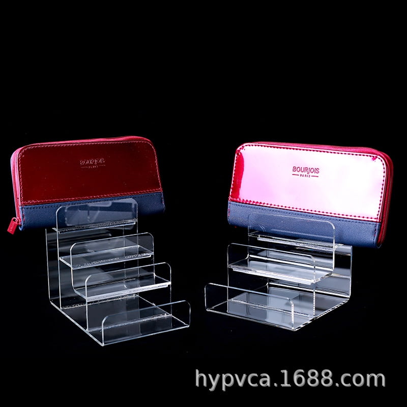 4 Tier Acrylic Wallet Display Stand Holder Jewelry Display Riser Shelf ...