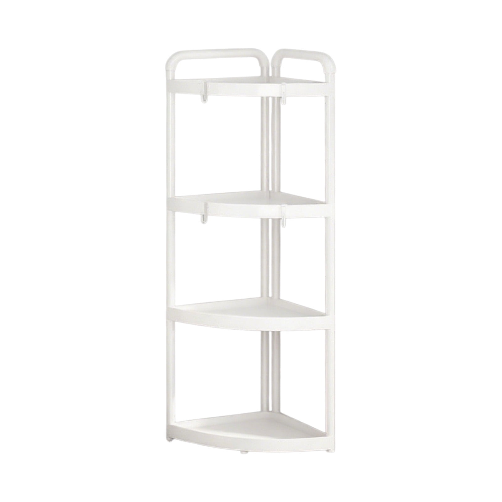 4-Tier Adjustable Corner Shower Shelf Organizer with Drain Holes ...