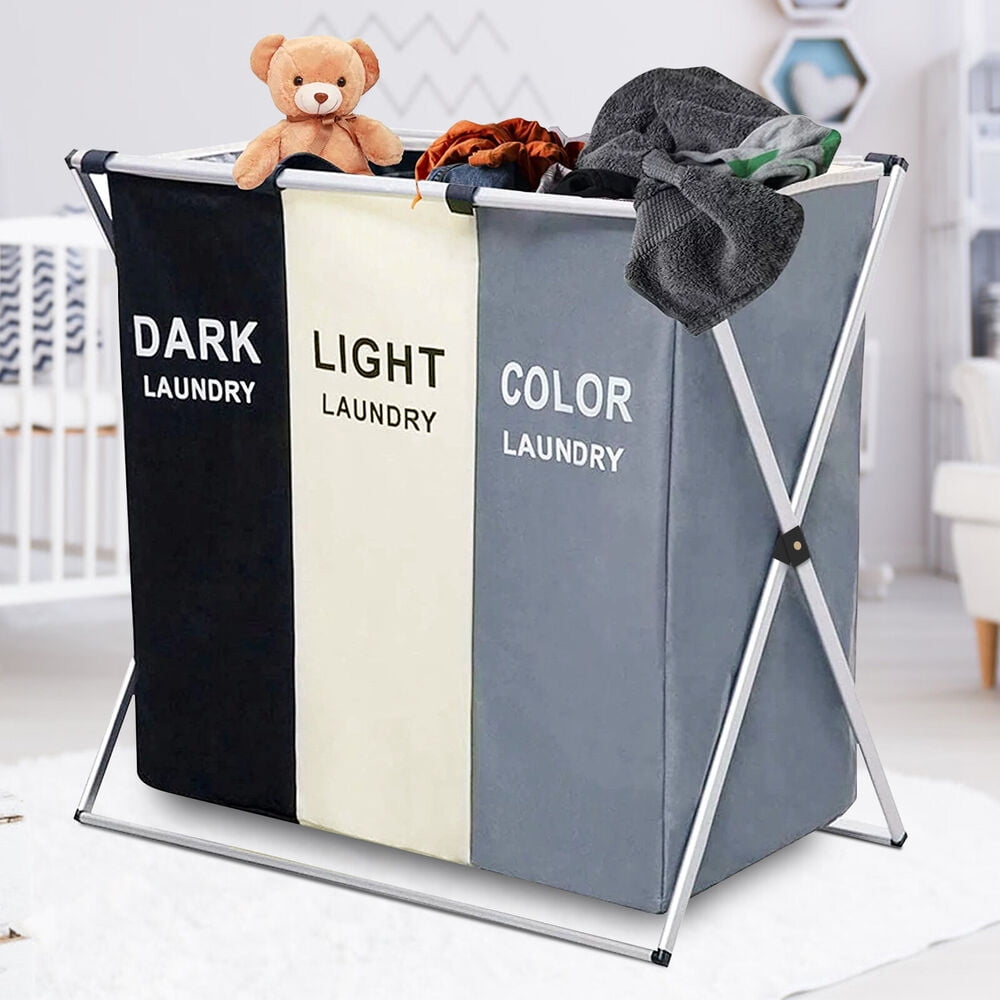 4-Tier Clothes Drying Rack Large Folding Clothes Airer Laundry Garment ...