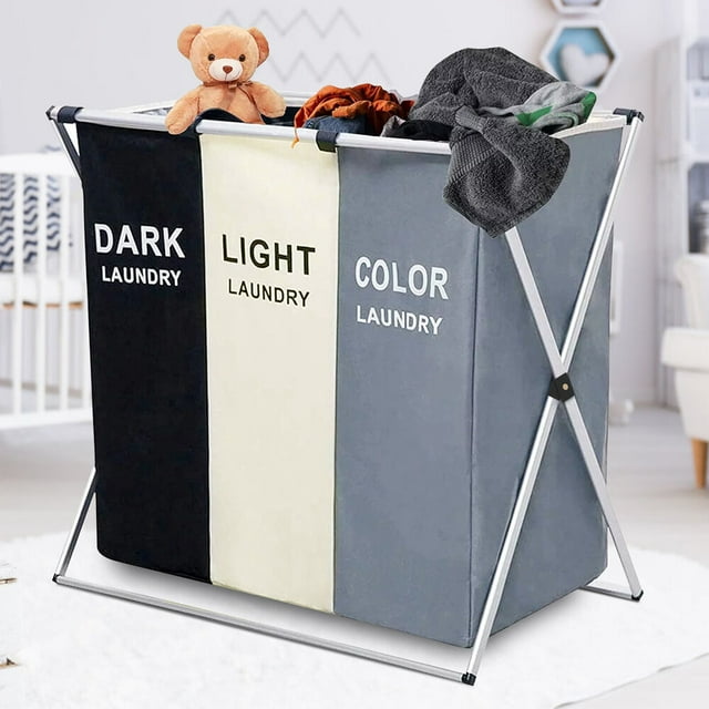 4-Tier Clothes Drying Rack Large Folding Clothes Airer Laundry Garment ...