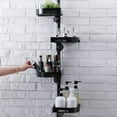 4-Tier Corner Shower Caddy Tension Pole Organizer - Adjustable ...