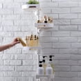 4-Tier Corner Shower Caddy Tension Pole Organizer – Adjustable ...