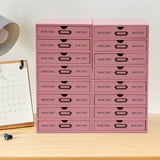4-Tier Desktop 16 Slots Storage Box, Wooden Storage Drawer Organizer ...