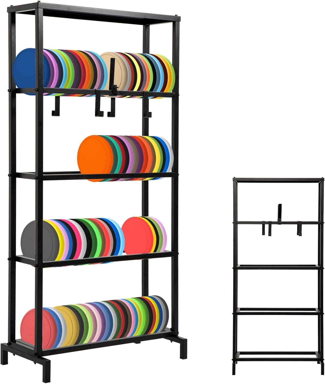 4-Tier Disc Golf Storage Rack Holder, Steel Heavy Duty Disc Golf ...