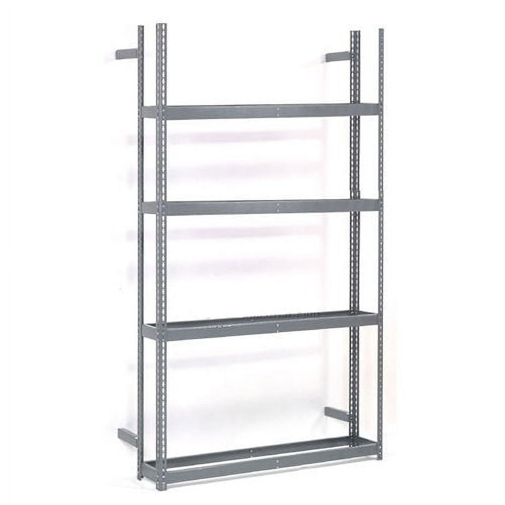 4 Tier Double Entry Tire Rack, Steel, Gray, 60"W x 54"D x 120"H ...