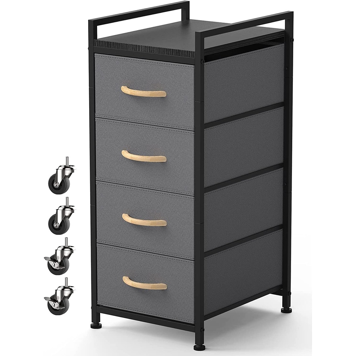 4 Tier Drawer Closet Organizer Grey - Walmart.com