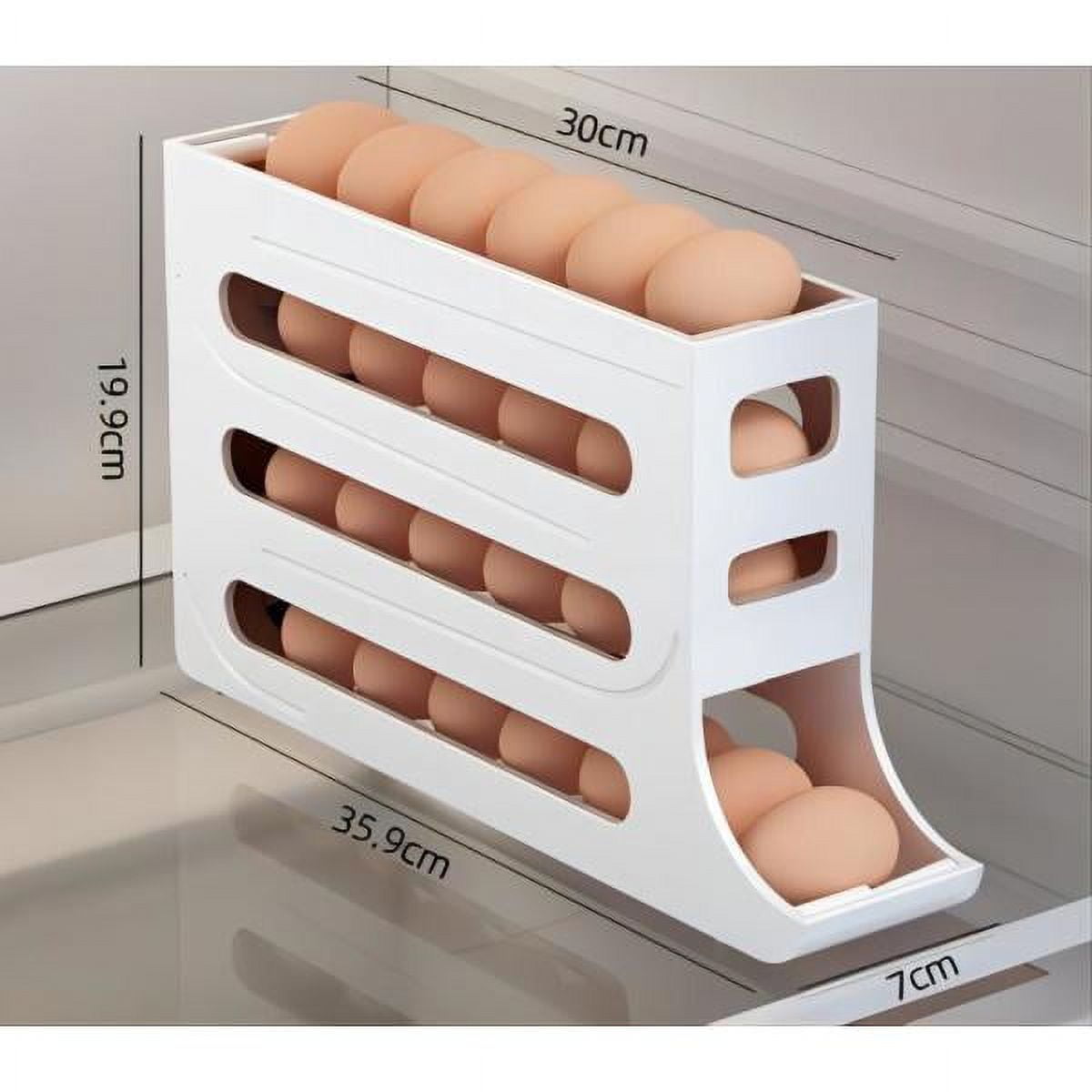 4-Tier Egg Holder for Refrigerator, Egg Holder for Refrigerator, Egg ...