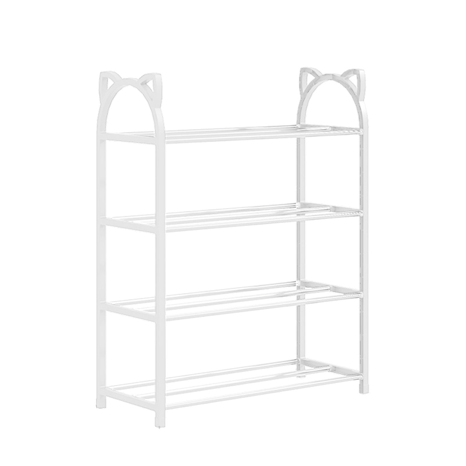 4-Tier Expandable Shoe Rack,Adjustable Shoe Shelf Storage Organizer ...