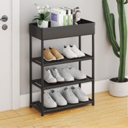 Montauk 16 Pair Revolving Shoe Storage Rack Carousel, White Wood ...