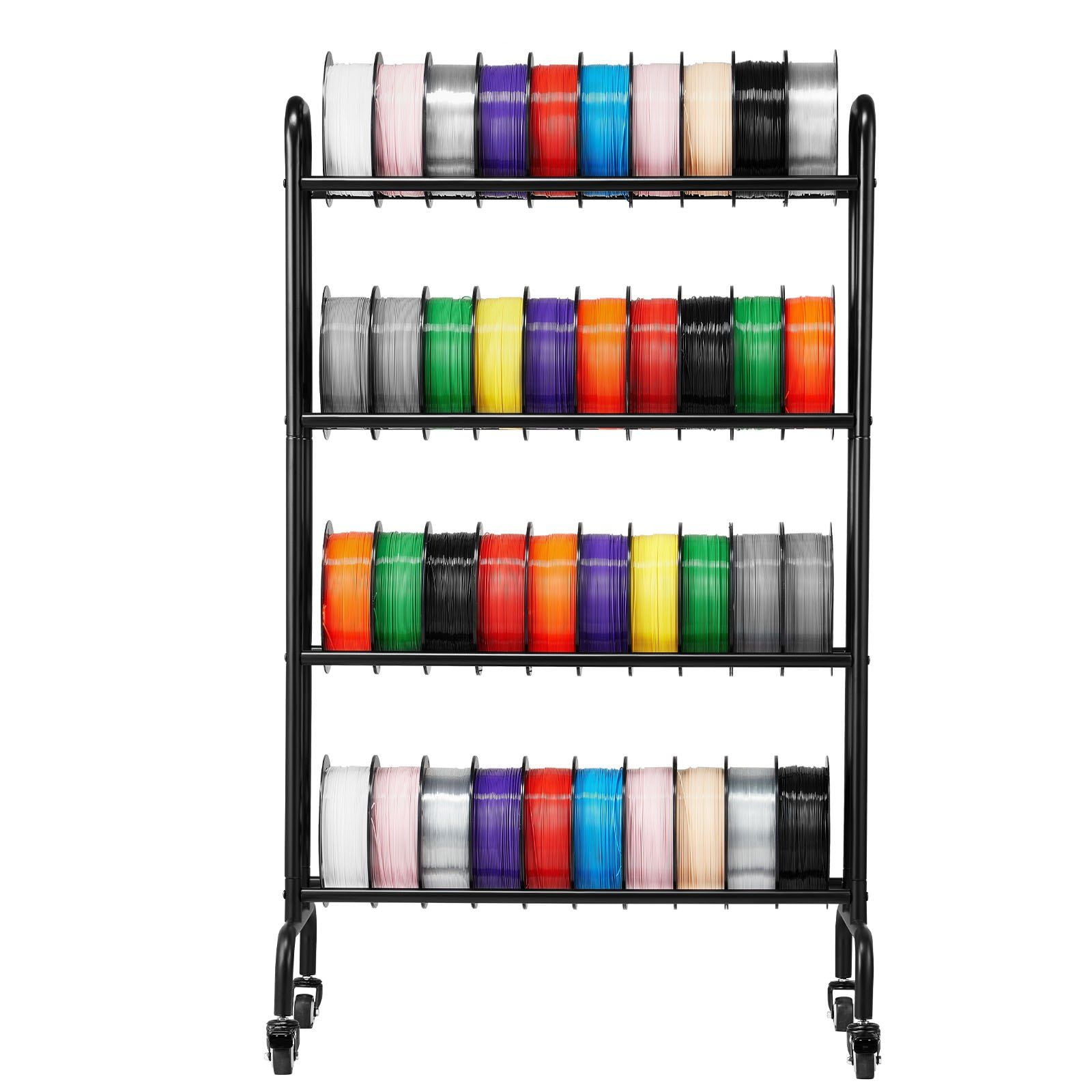 4-Tier Freestanding 3D Printer Filament Storage Rack, Holds up to 16 ...