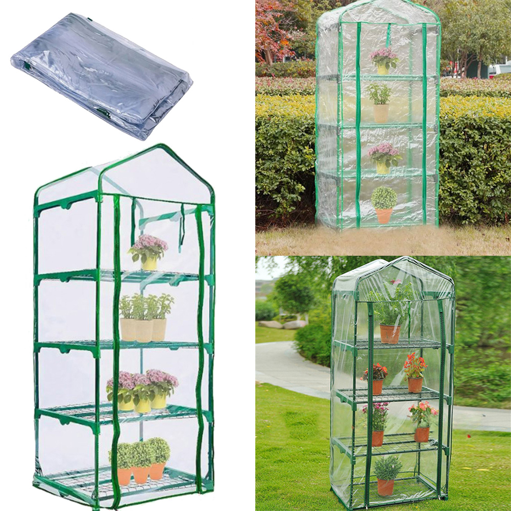 4-Tier Greenhouse Replacement Cover Clear Greenhouse Replacement Cover ...