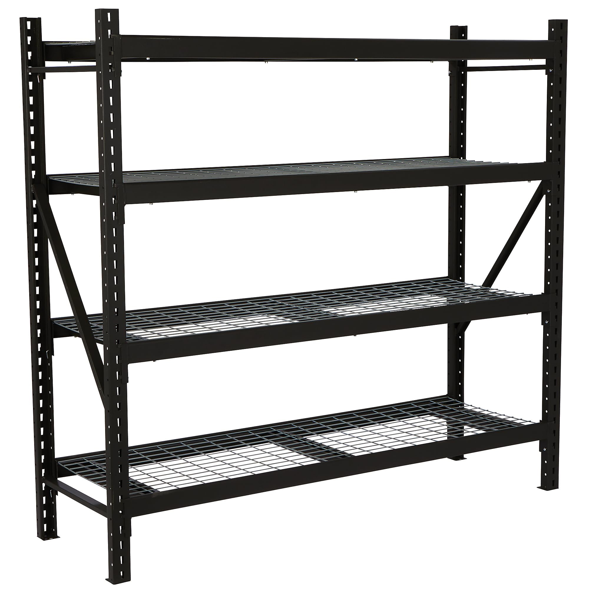 4-Tier Industrial Steel Shelving Unit, 8,000-Pound Load Capacity ...