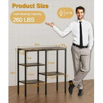 Tzou 5-Tier Freestanding Kitchen Bakers Rack - 57.4" Industrial ...
