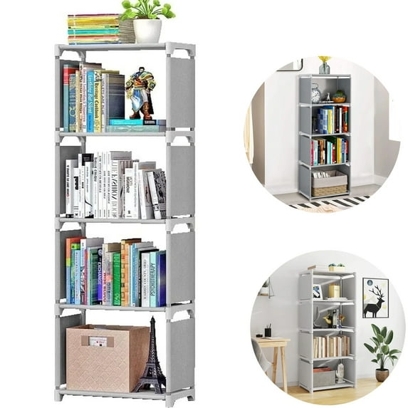 Book Shelf, 4 Cube Storage Organizer, Closet Storage Organizer, White ...