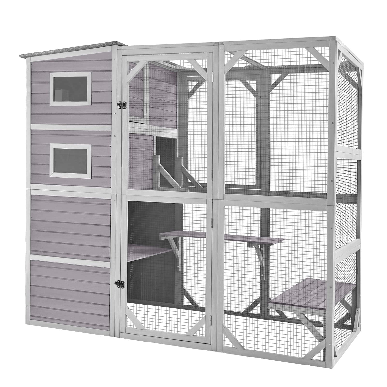 4 Tier Large Catio Enclosure for Indoor Outdoor Cats, Multi-Level Cat ...