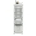 4-Tier Laundry Hamper Basket Sorter with Wheels Removable,Laundry ...