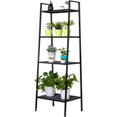 VASAGLE Ladder Shelf 4-Tier Corner Shelf Stand Bookshelf Plant Stand ...