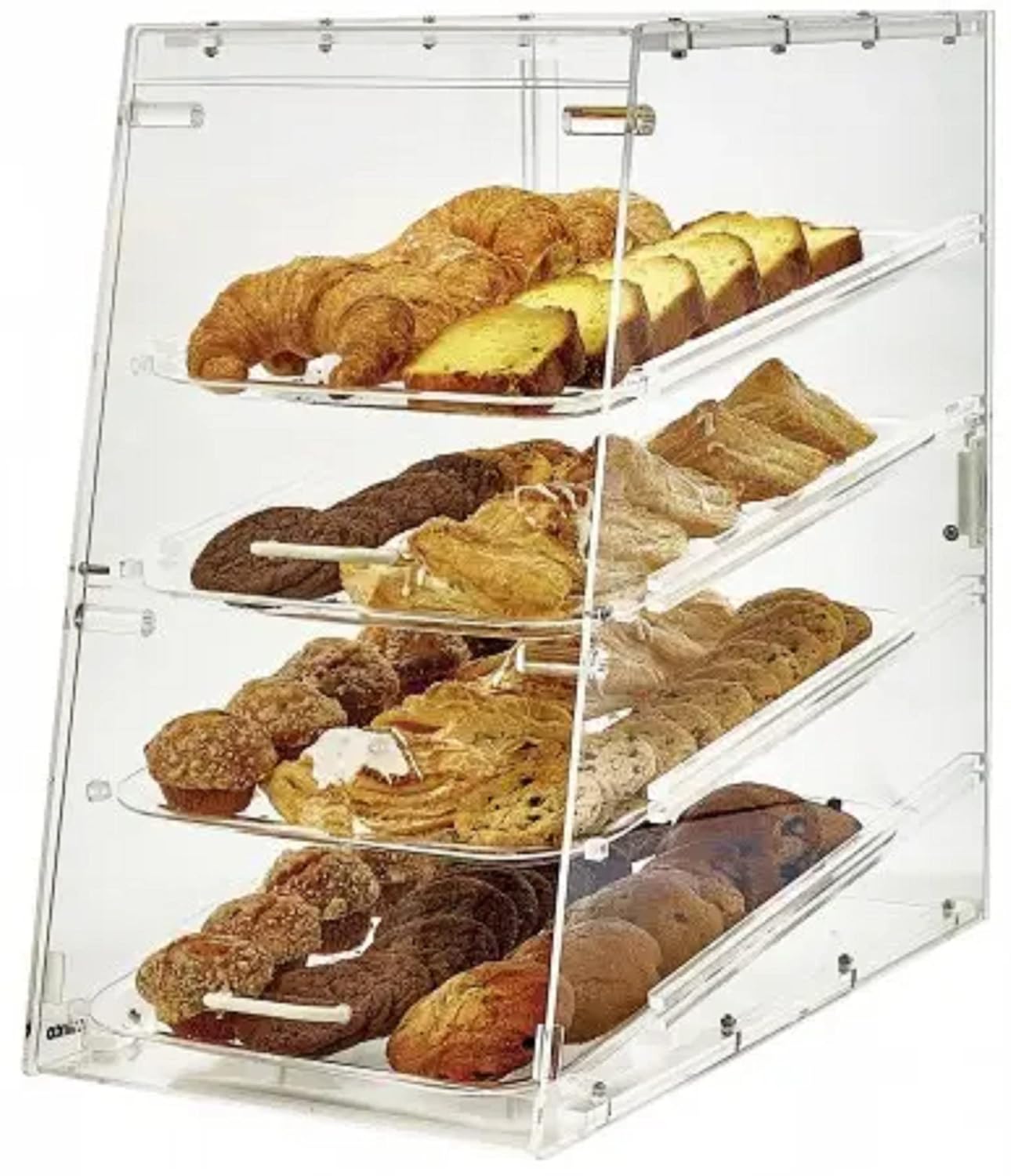 4-Tier Pastry Display Case, ,Clear,Medium - Walmart.com
