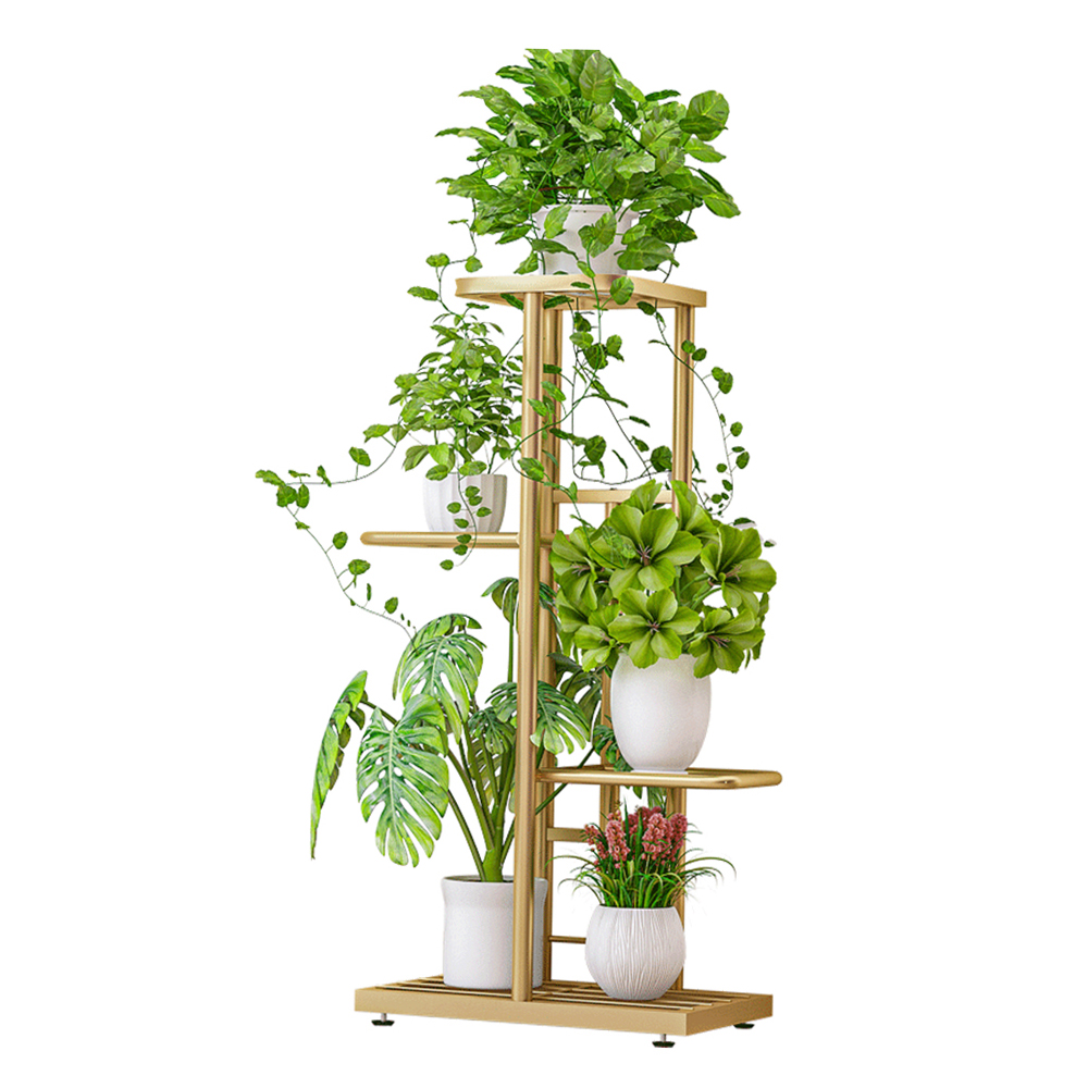 4 Tier Plant Flower Display Shelf Flower Pot Rack, Heavy Duty Storage ...