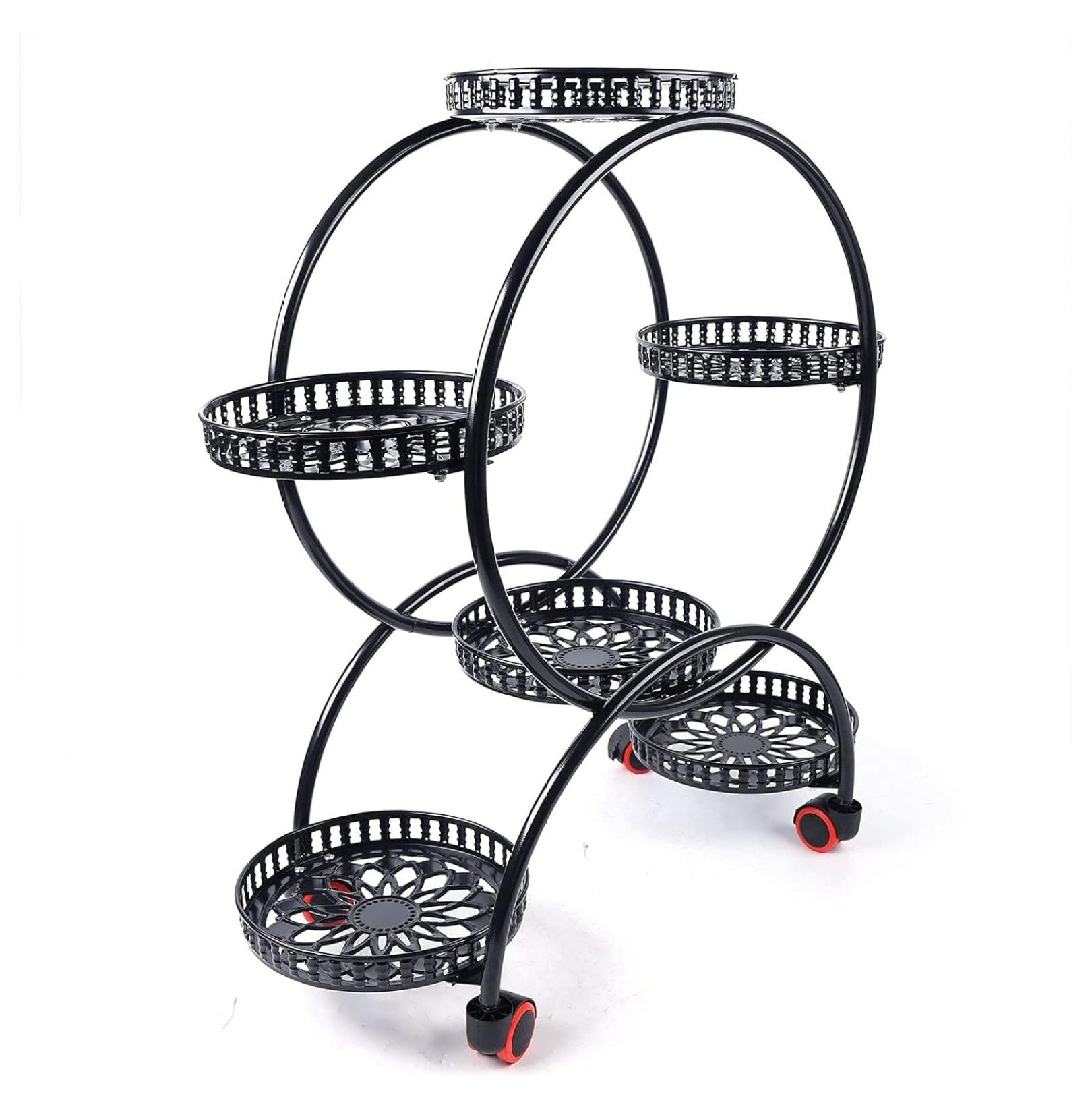 4 Tier Plant Stand for Indoor and Outdoor, Metal Plant Stand Shelf ...