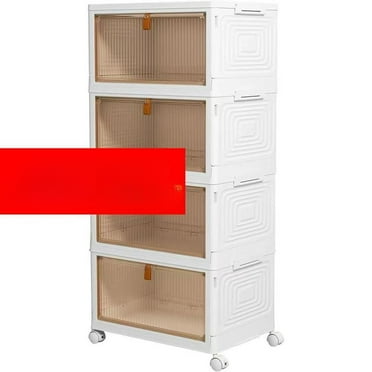 Stackable Storage Bins,Hengu 3 Tier Storage Containers with Wheels and ...