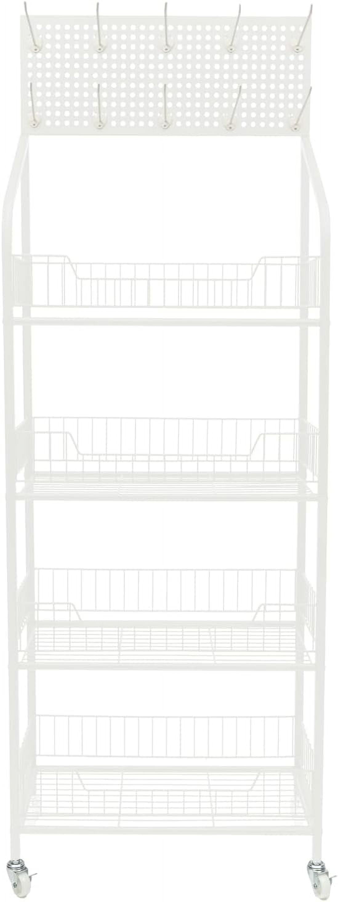 4 Tier Retail Display Rack Stand Snack Candy Display Organizer with 10 ...