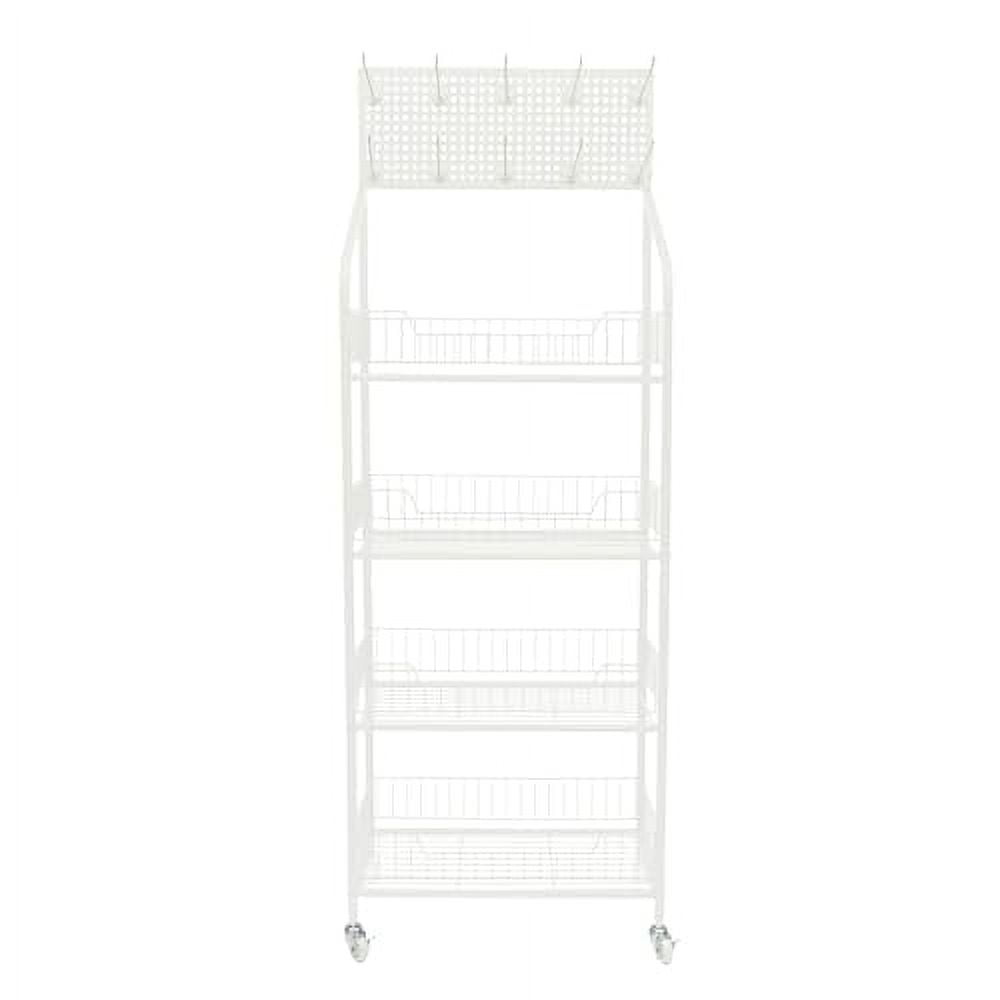 4 Tier Retail Display Rack Stand Snack Candy Display Organizer with 10 ...