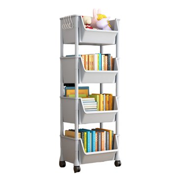 Free Shipping! 6 Tier Rolling Cart,Mobile Storage Shelving Unit with ...