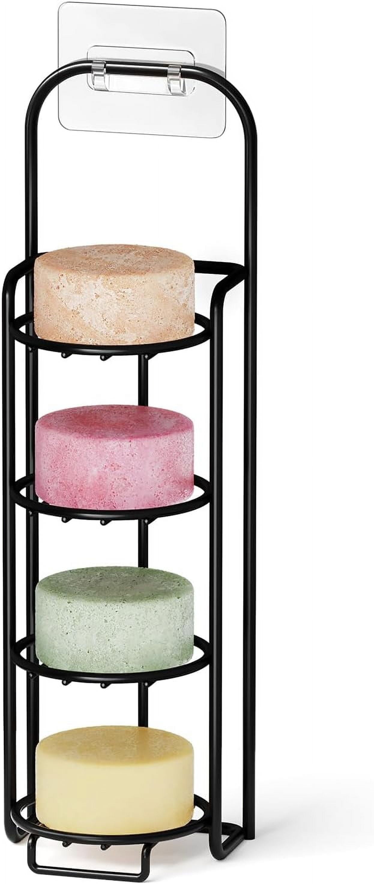 4 Tier Shampoo Bar Holder for Shower, Self Draining Soap Bar Holders ...