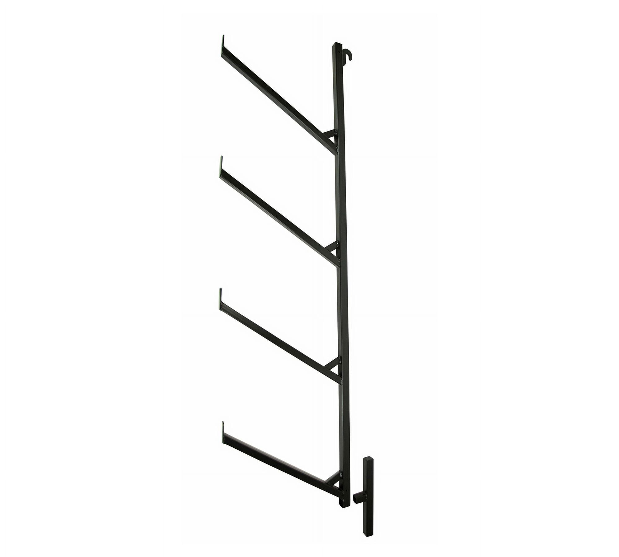 4 Tier Shipping Container Pipe Rack with 18"(L) x 64"(H) - Black Powder ...
