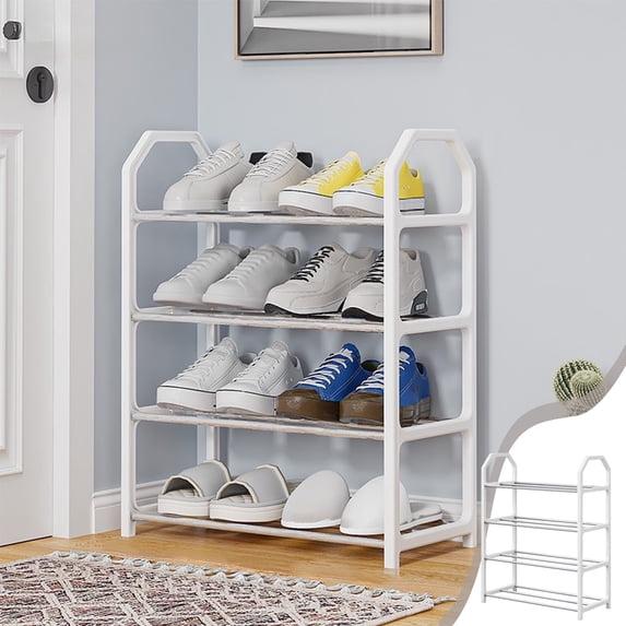 4-Tier Shoe Rack Organizer for Entryway, Closet, Bedroom - Easy ...