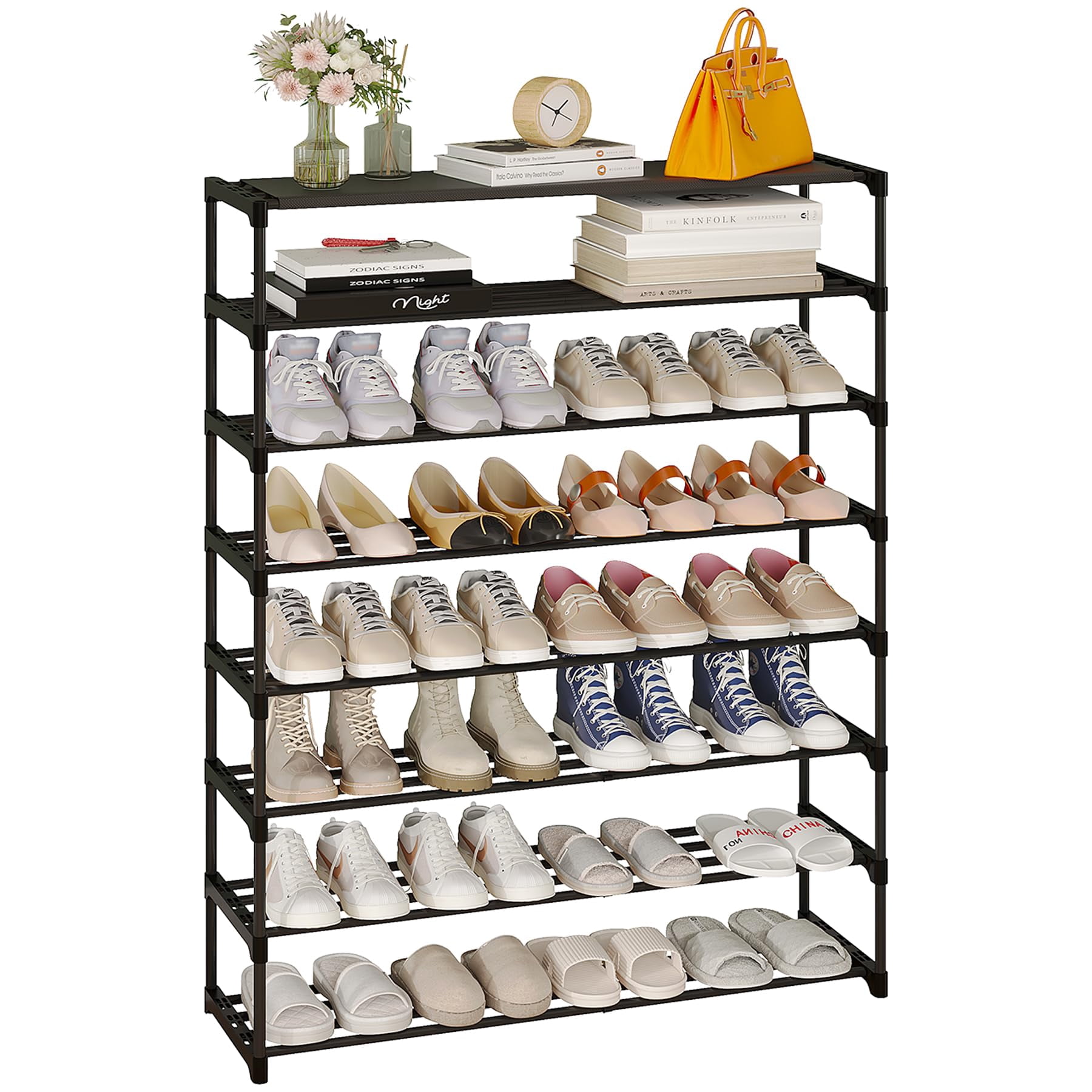 4-Tier Shoe Rack Organizer, Large Capacity 20 Pairs Storage Shelf ...
