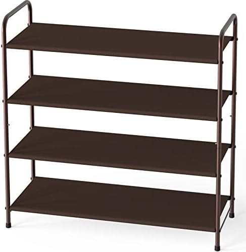 4-Tier Shoe Rack Storage Organizer, Bronze - Walmart.com
