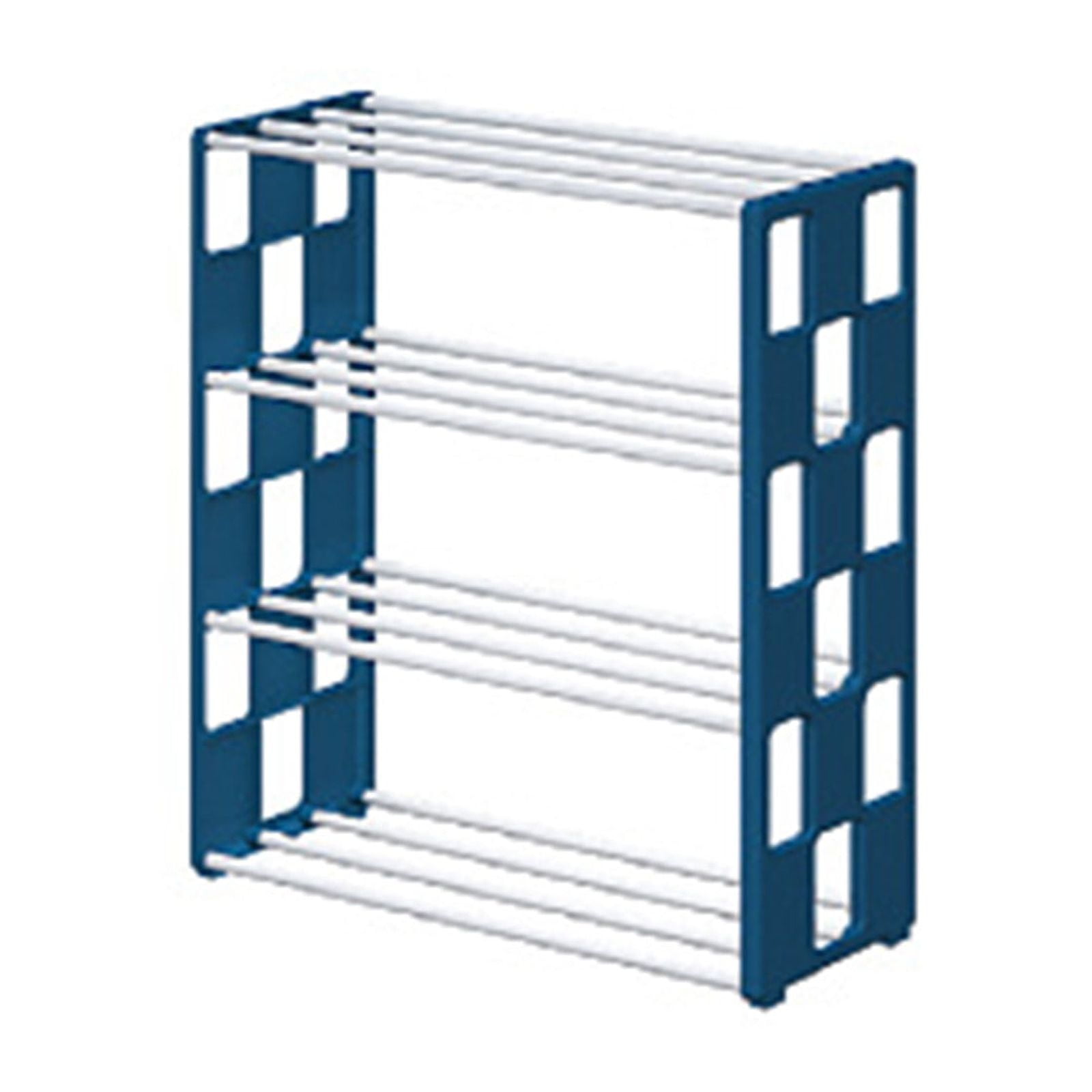 4 Tier Shoe rack for closet Mesh fabric narrow Metal shoe racks, Space ...