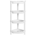4 Tier Shower Caddy Organizer Shelf Corner, Rustproof Plastic Shower ...