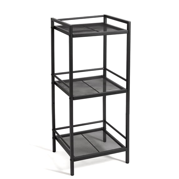 4 Tier Slim Storage Shelf,Metal Shelving Unit,Bathroom Storage ...