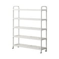 4-Tier Small Shoe Rack with Wheels, Slide-Out Shoe Racks Storage ...