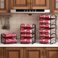 4-Tier Soda Can Beverage Dispenser Rack Holds 48 Cans Space Saving ...