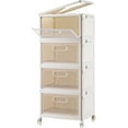 4-Tier Stackable Storage Bins with Lid, 23QT Storage Containers,Clear ...