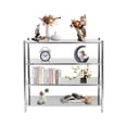 4-Tier Stainless Steel Shelf Rack,Kitchen Storage Shelving Unit ...