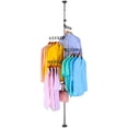 4-Tier Standing Clothes Laundry Drying Rack Coat Hanger Organizer Floor ...