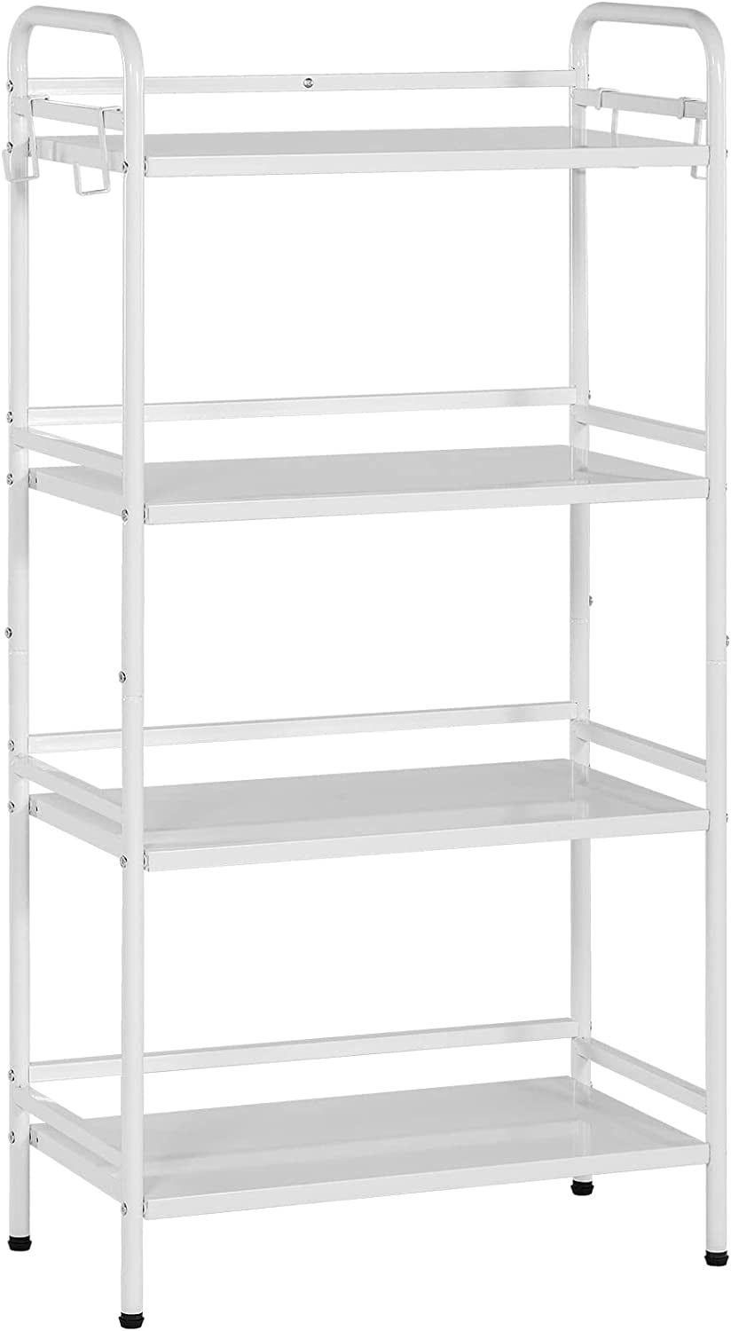 4-Tier Standing Storage Shelf, Utility Shelves for Storage ...