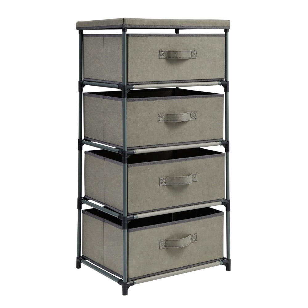 4-Tier Tall Closet Dresser with Drawers - Clothes Organizer and Small ...